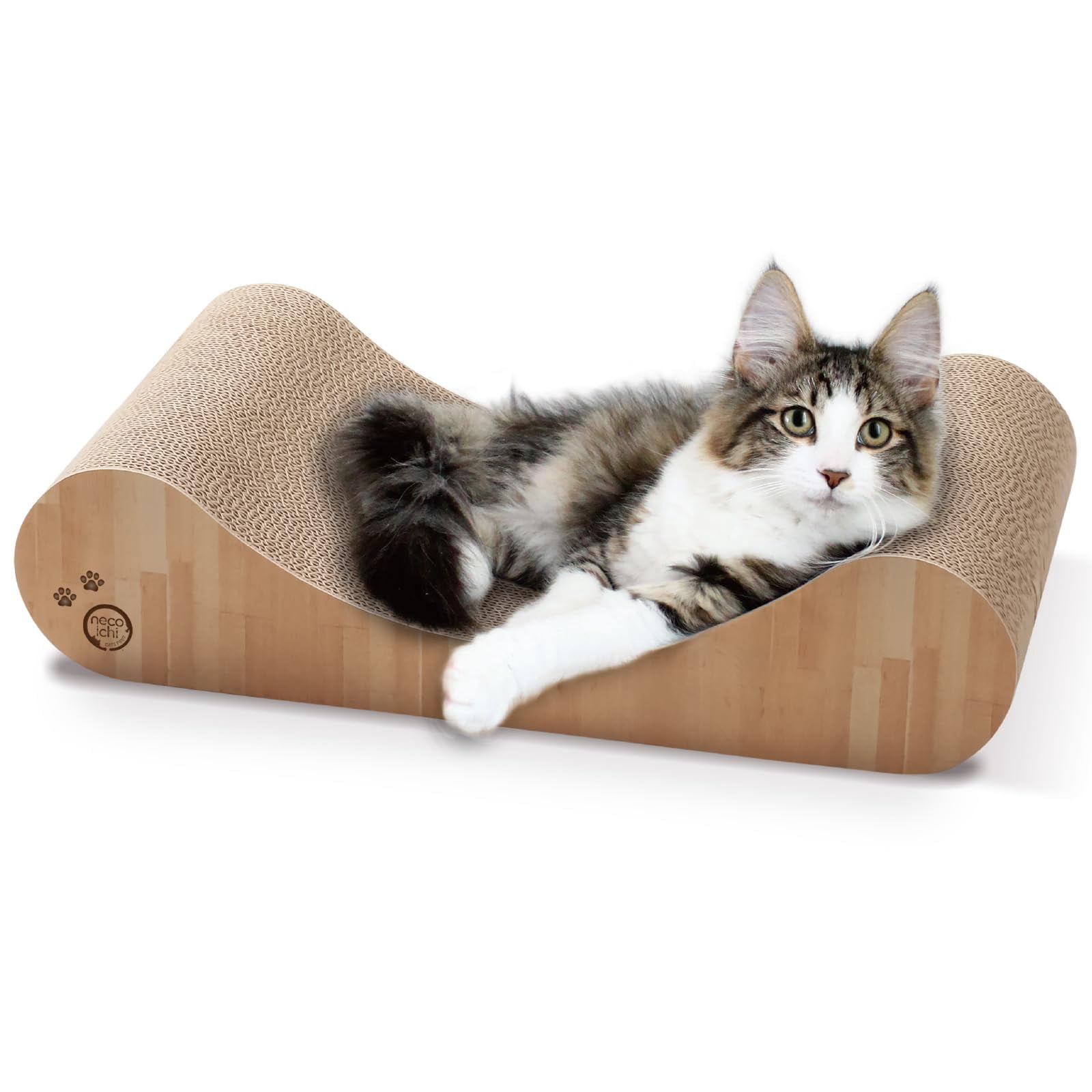 Necoichi Premium Comfort Series Cat Scratcher Curved Lounger and ...