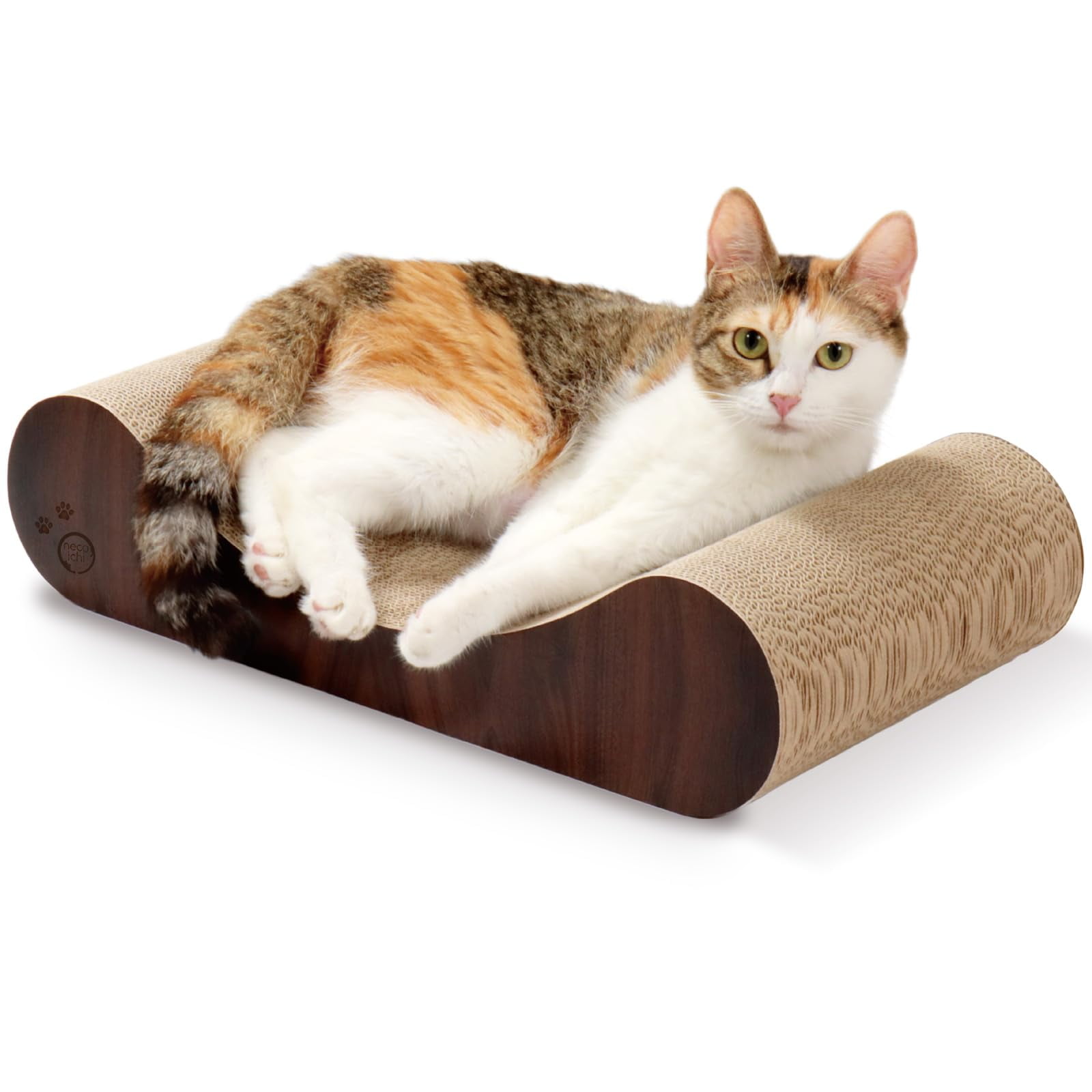 Necoichi Premium Comfort Series Cat Scratcher Curved Lounger and ...