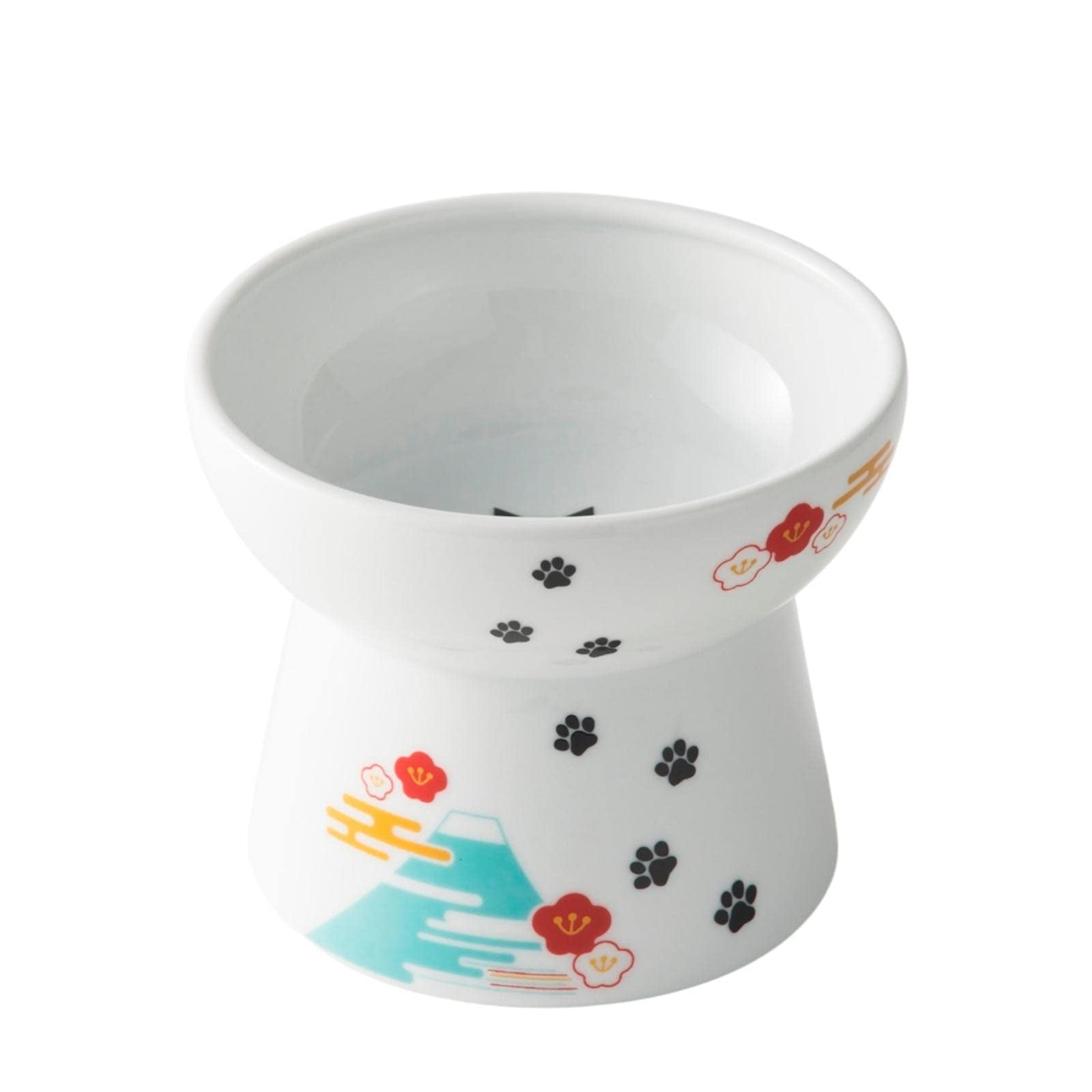 Necoichi Raised Stress Free Cat Food Bowl, Elevated, Backflow ...