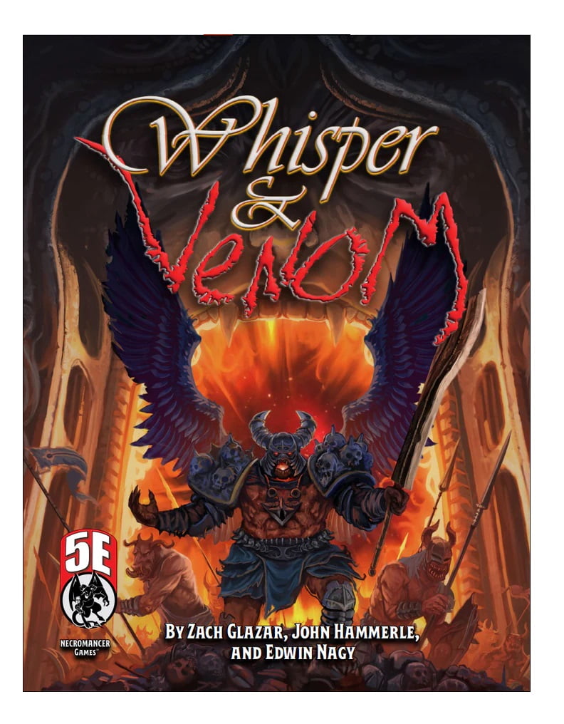 Necromancer Games 5E Adventure: Whisper & Venom Hardcover Book ...