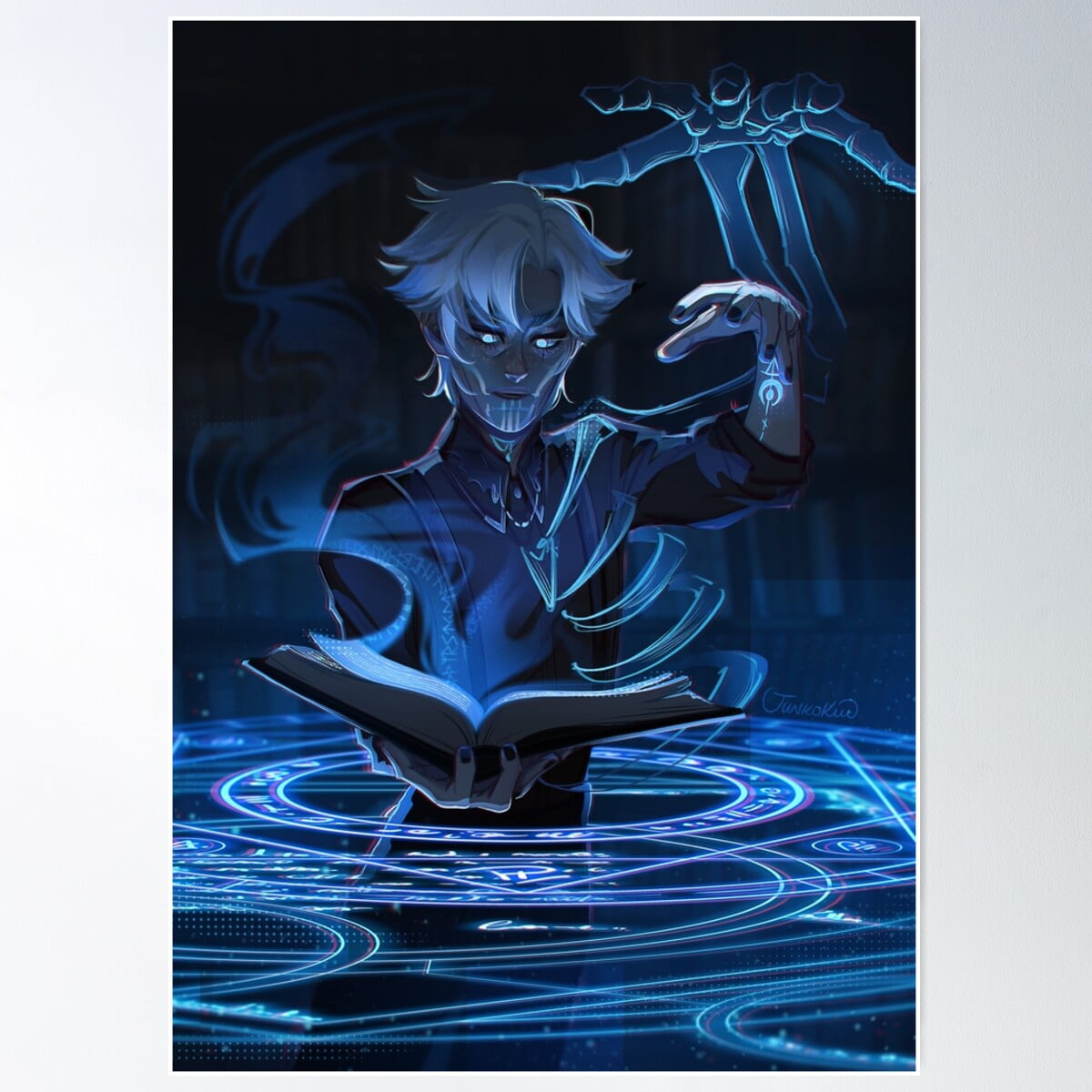 Necromancer Poster Wall Art, Modern Wall Decor For Living Room Bedroom ...