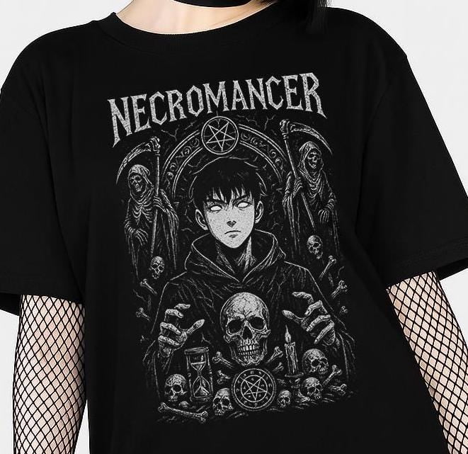 Necromancer! T-Shirt - Solo Leveling Inspired Anime Shirt - Shadow ...