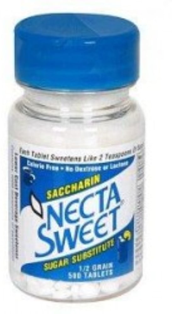Necta Sweet Saccharin Sugar Substitute Tablets, Quick Dissolve, Healthy ...