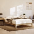 Nectar Twin Bamboo Platform Bed Frame, 12 Inch Height, Floating Center ...