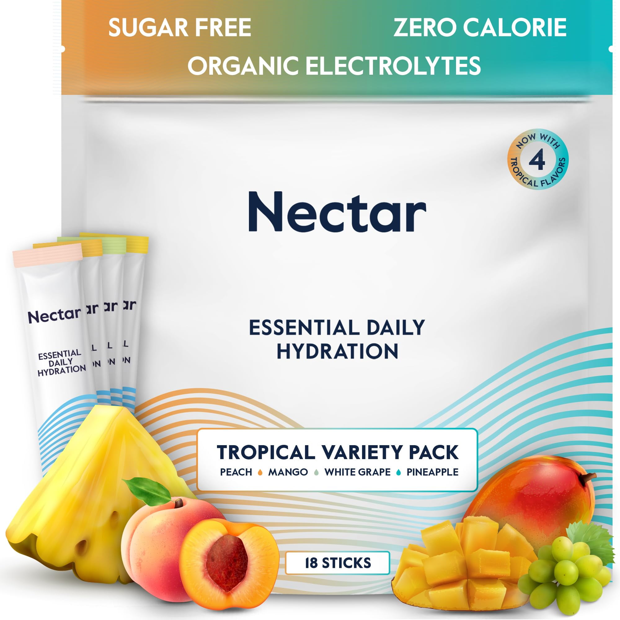 Nectar Hydration Packets - Electrolytes Powder Packets - Sugar Free & 0 ...