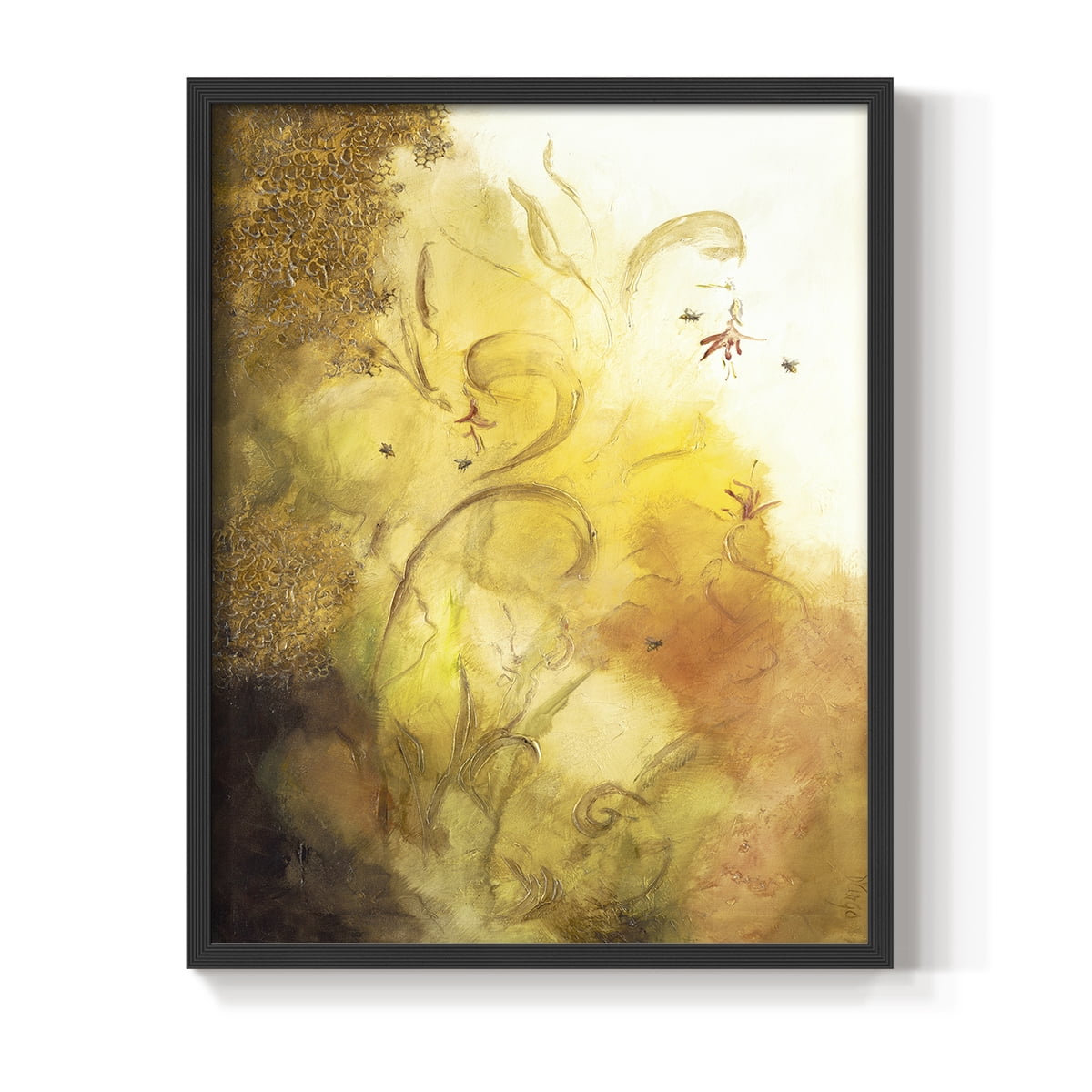 Nectar III Framed Print in Black Solid Wood Framed Print No Nail ...