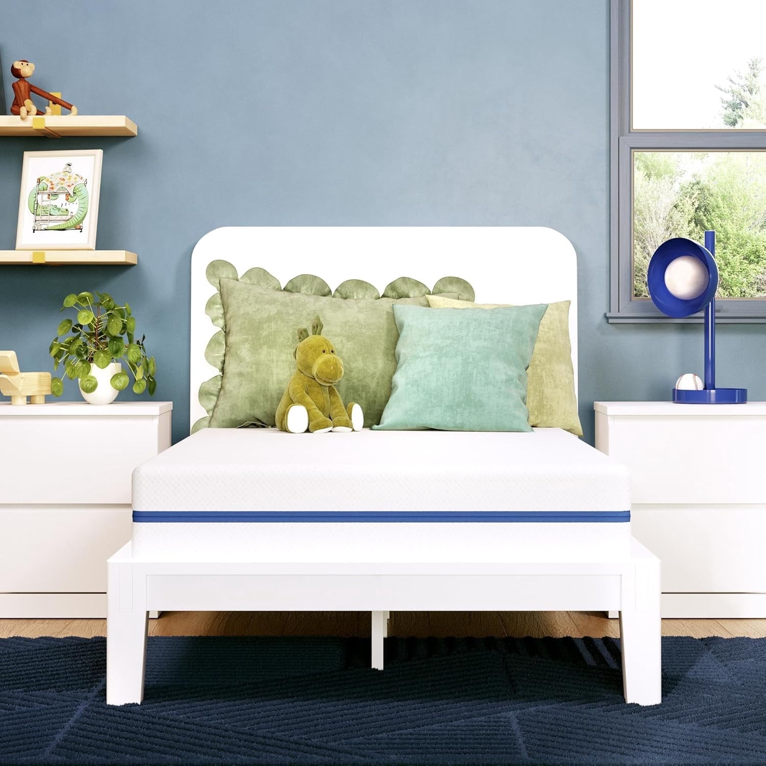 Nectar Kids Full Mattress 8” - 2-Sided Design for Growing Children ...
