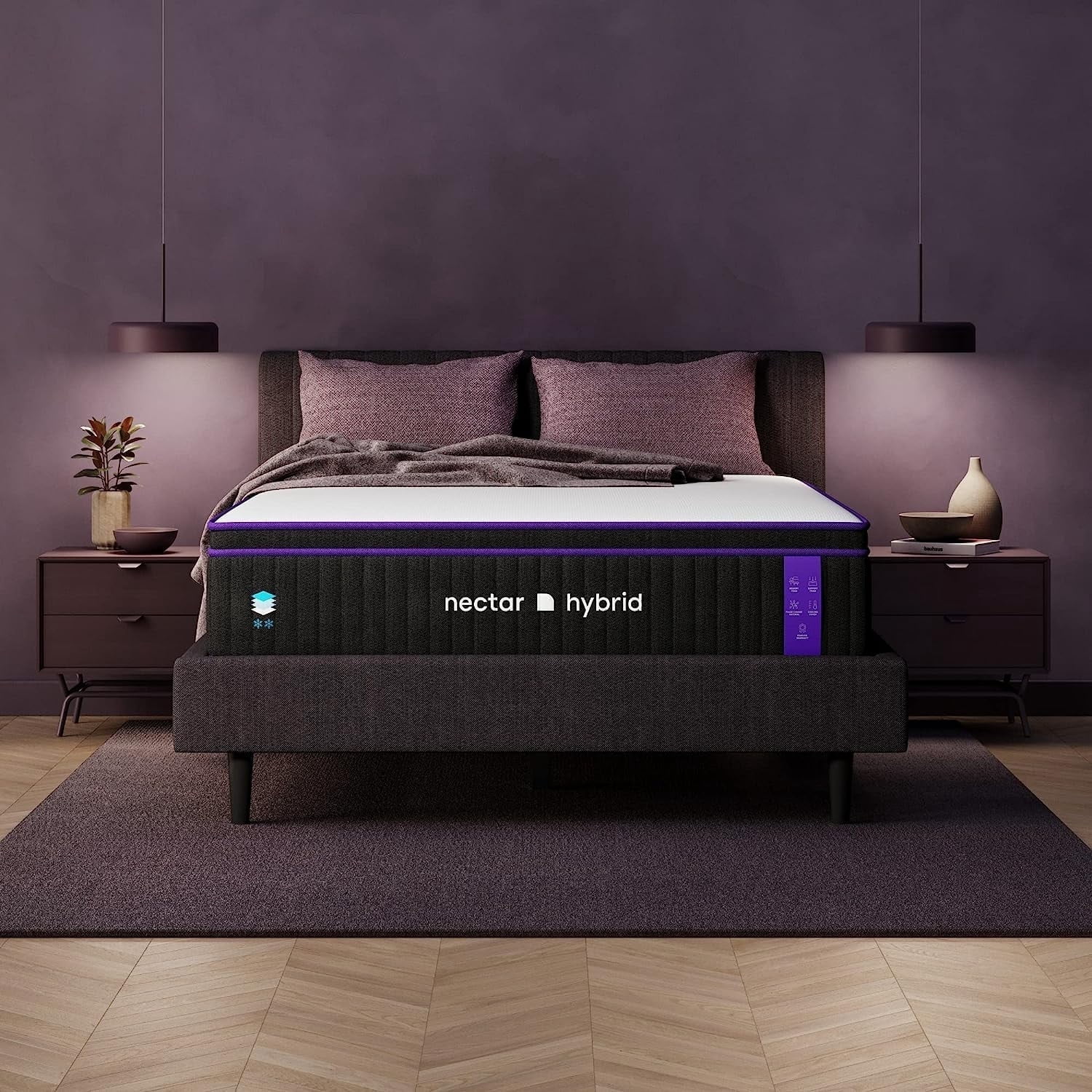Nectar Premier Hybrid King Mattress 13 Inch - Medium Firm Memory Foam ...