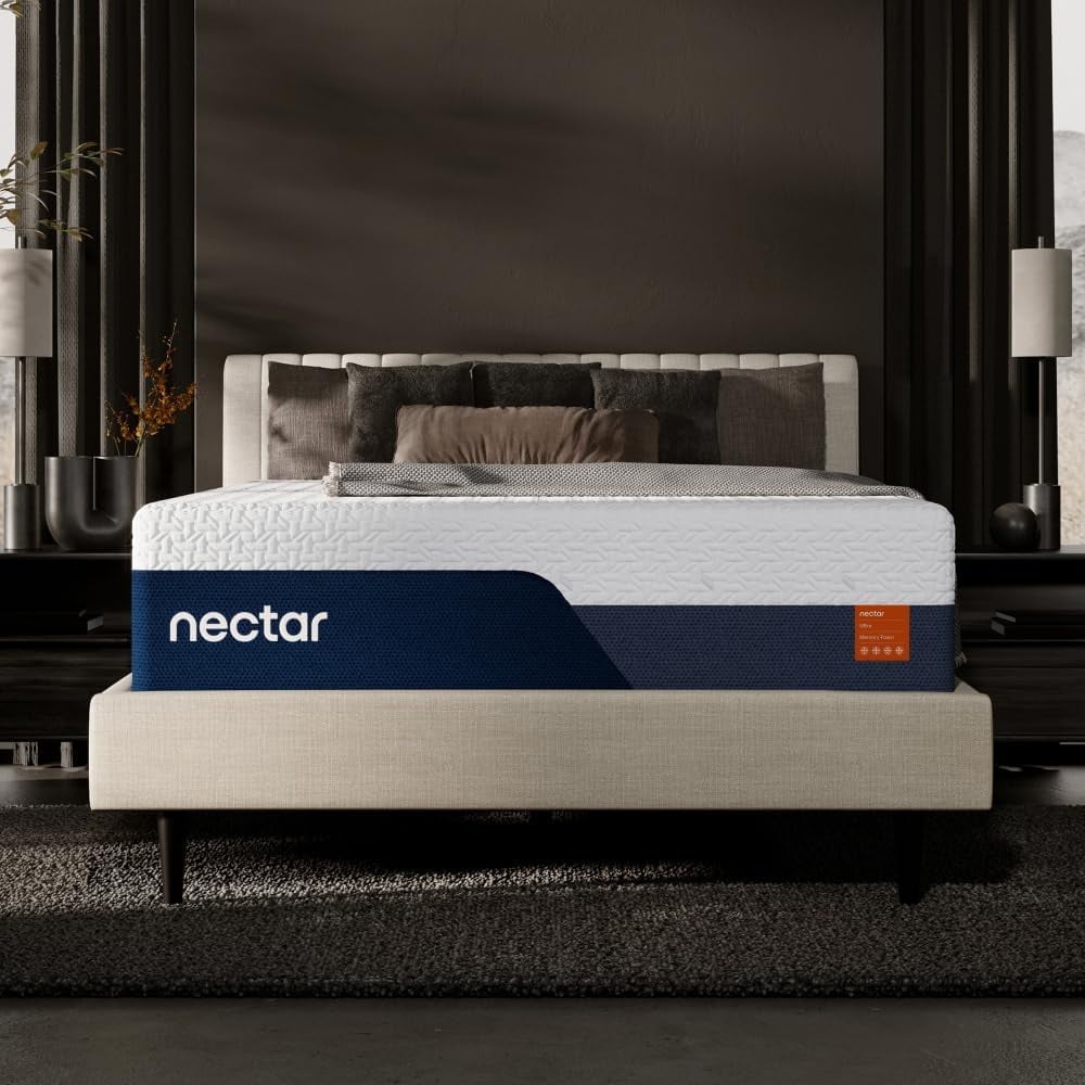 Nectar Ultra 15“ Full Mattress - Medium Firm - Cooling Fibers & Temperature Regulating Material ...