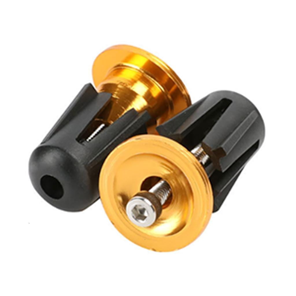 Necvior 1 Pair Bike Handlebars End Plugs Bar Caps Bicycles Handlebars ...