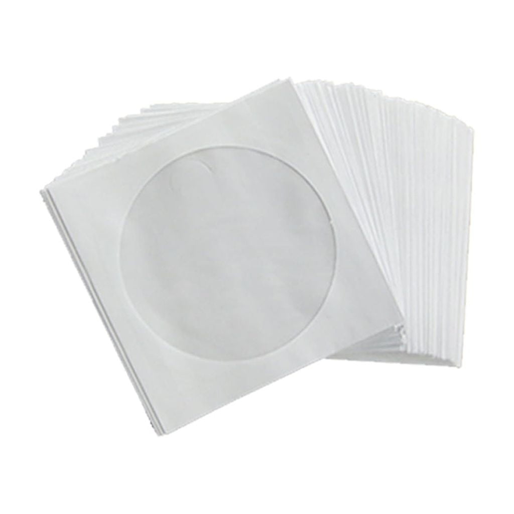 Necvior 100Pcs White Disc Paper Cardboard Envelopes Paper Storage ...