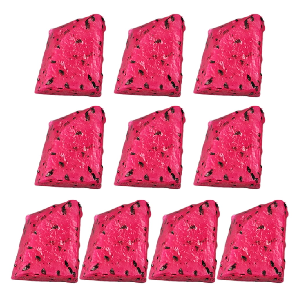 Necvior 10PCS Colorful Fake Fruit Blocks Double Side Decorative ...