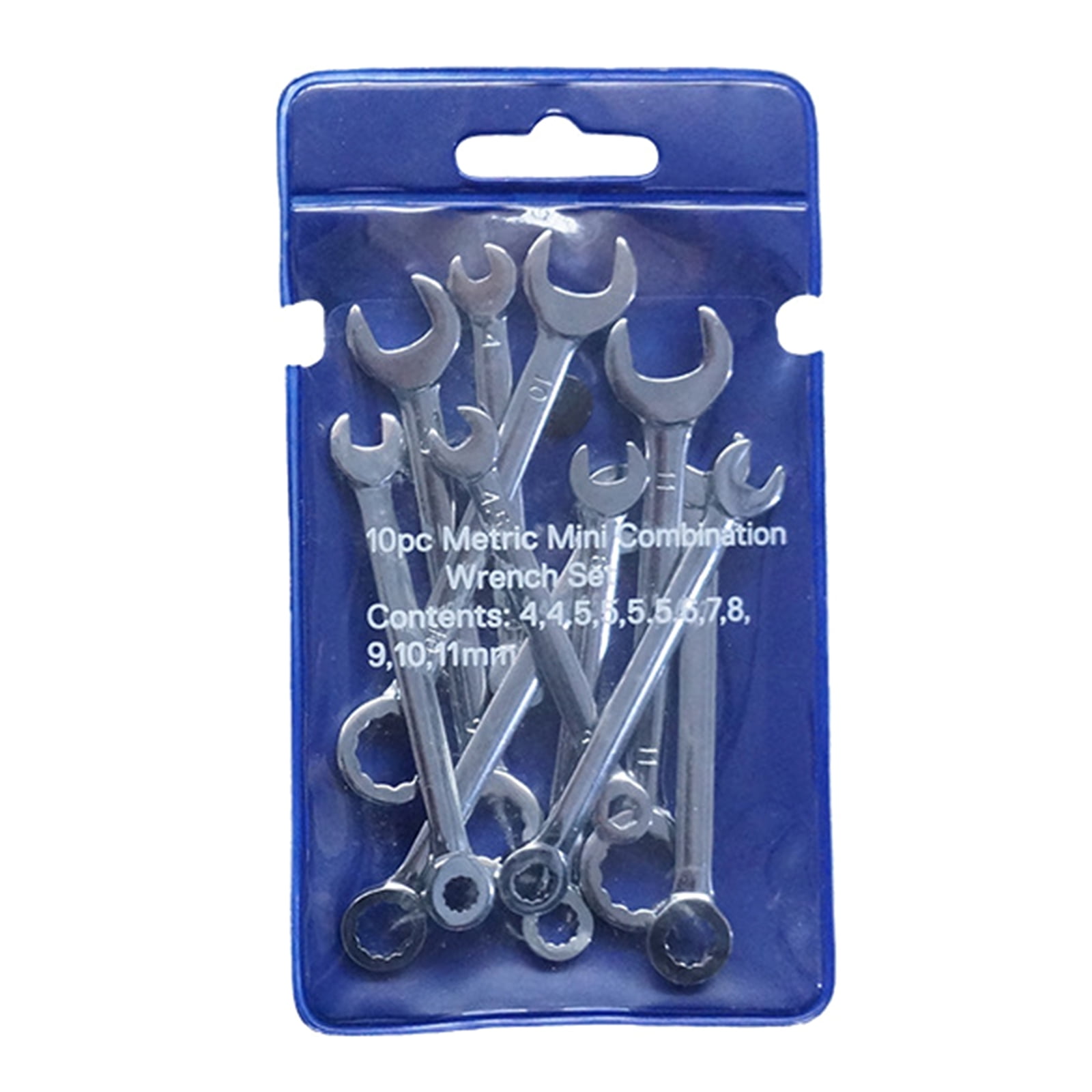 Necvior 10Pcs 4-11mm Metric/Inch Mini Combination Wrench Set for ...