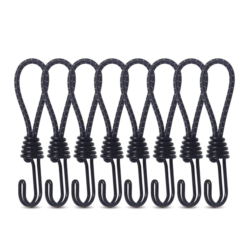 Necvior 10Pcs Tent Elastic Rope Cord Hook Outdoor Camping Canopy Tarp ...