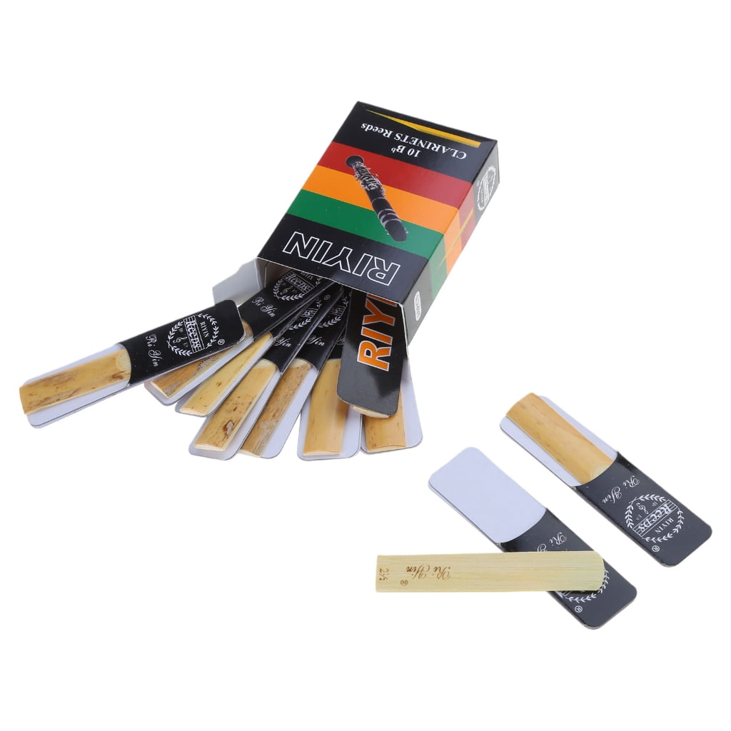 Necvior 10pcs Clarinet Reeds Set Bb Tone Strength 1.5/2.0/2.5/3.0/3.5/4 ...
