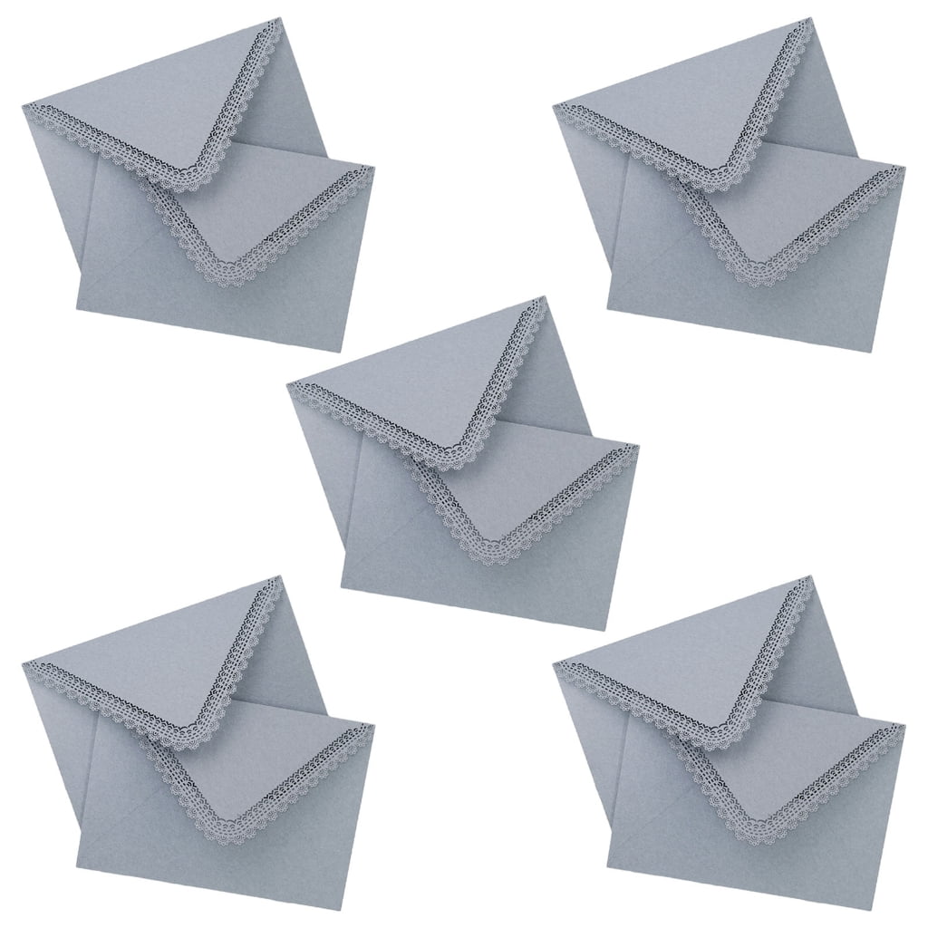 Necvior 10x/Set Gift Envelopes Invitation Envelopes Lace Paper ...
