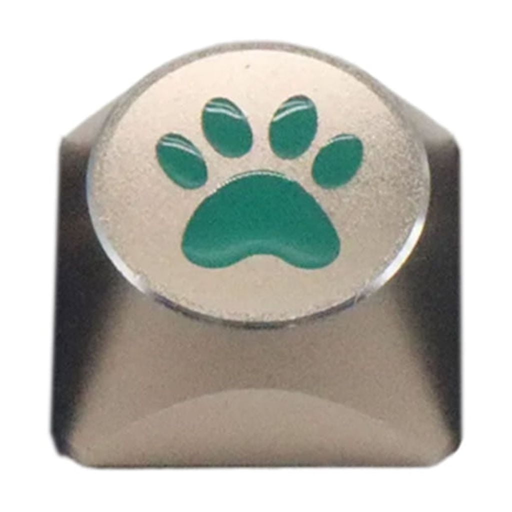 Necvior 1PC Keyboards Aluminum Alloy Keycaps XDA Profile CatPaws Metal ...