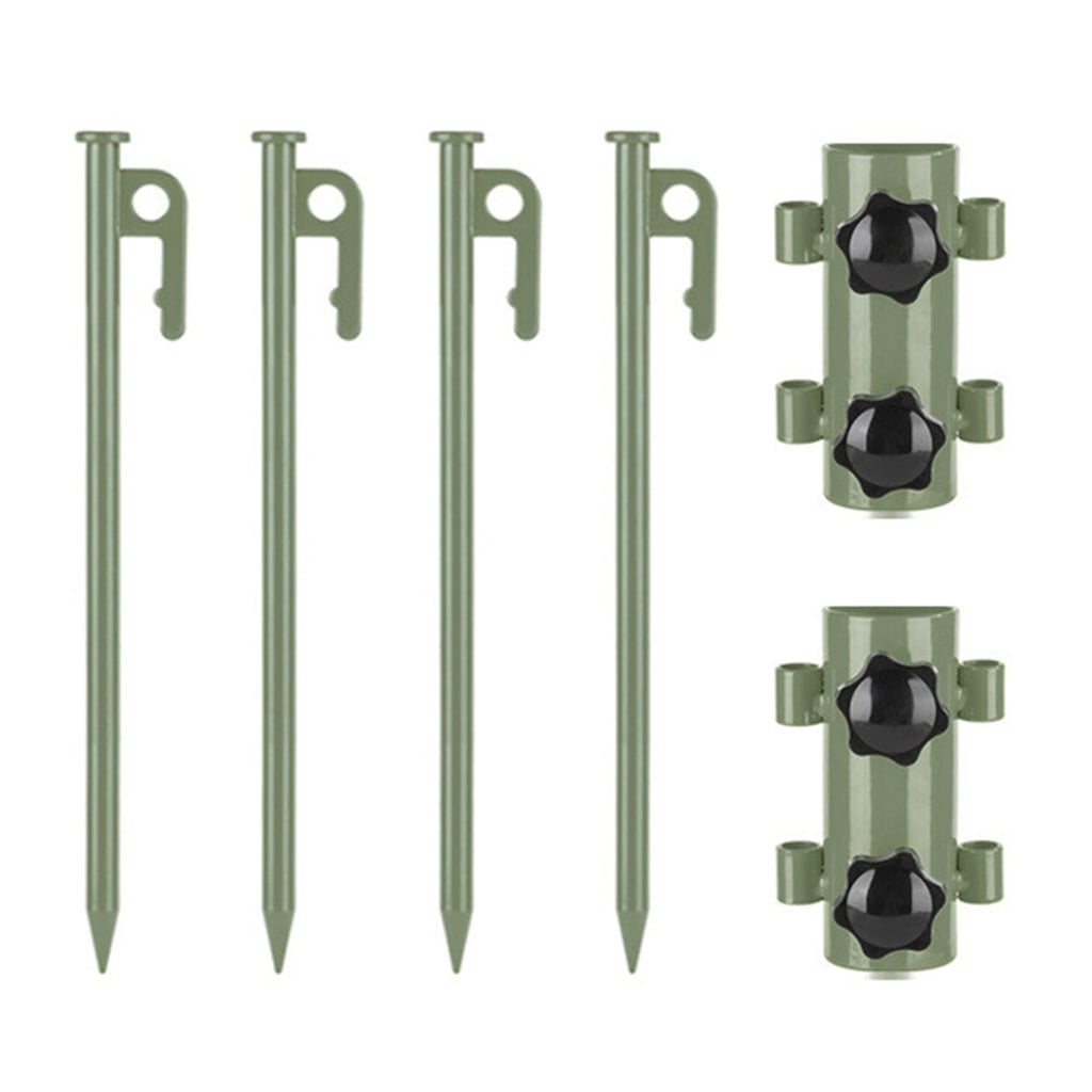 Necvior 1Set Canopies Tent Brackets Fixed Tube Solid Rod Anchors Secure ...