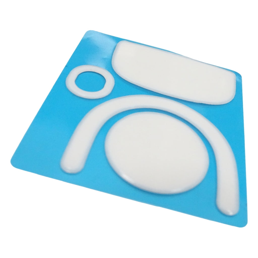 Necvior 1Set Round Curved Edges Mouse Feet Mouse Skates Pad for GPROX ...