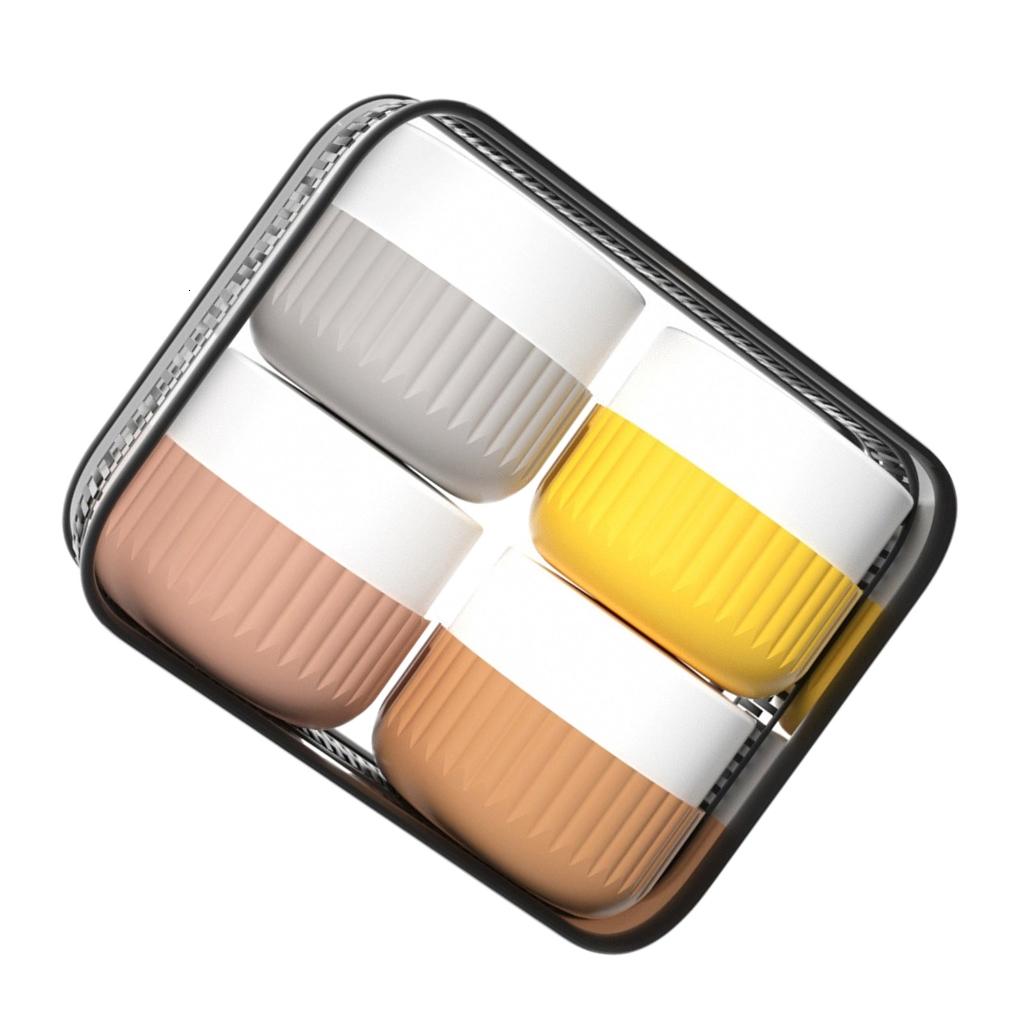 Necvior 1Set Silicone Cream Jars Plastic Container Jars with Lids ...