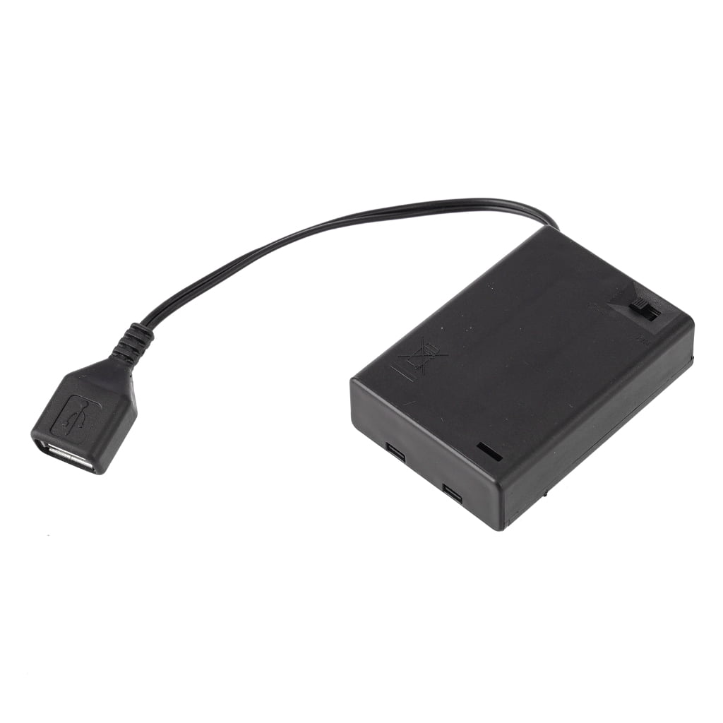 Necvior 2/3/4/6/8 Slot AA Battery Case Storage Box Case USB Battery Box ...