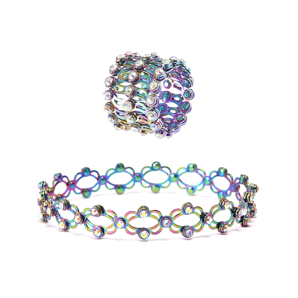 Necvior 2 in 1 Magic Retractable Ring Bracelet Stretchable Twist ...