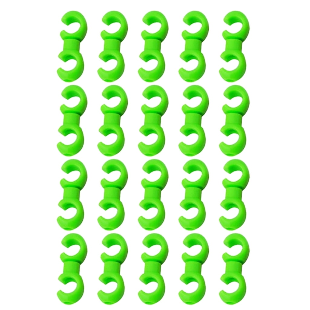 Necvior 20 Pcs Bike Cable Clasps Bicycles Rotating S-Hook Clips Bike ...