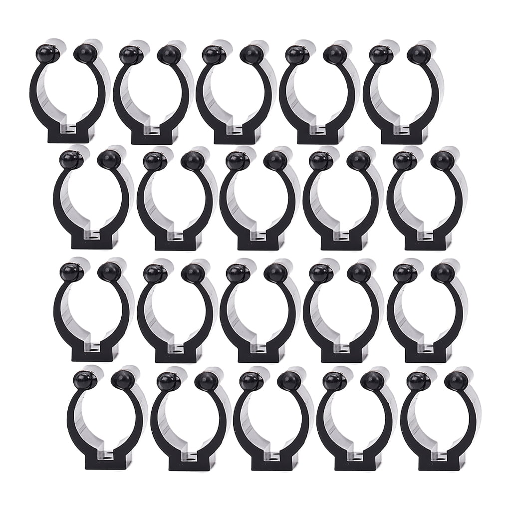 Necvior 20Pcs Fishing Rod Holder Clips Billiards Pool Cue Clips Plastic ...