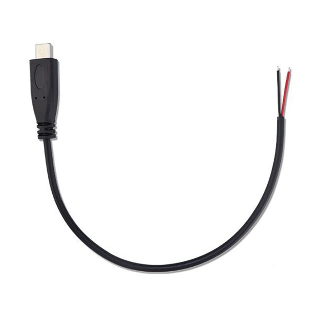 Necvior 25cm/1m/2m Type C Male Plug Pigtail Extension Cable 22AWG Opend ...