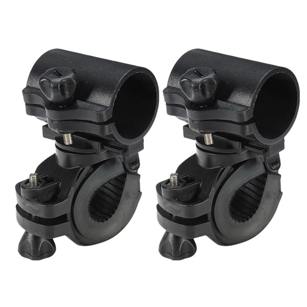 Necvior 2Pcs Bicycles Light Holder Torches Clip Bike Flashlight ...