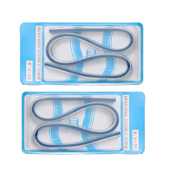 Necvior 2Pcs Flexible Measuring Ruler PVC Measuring Tape for Clothing ...