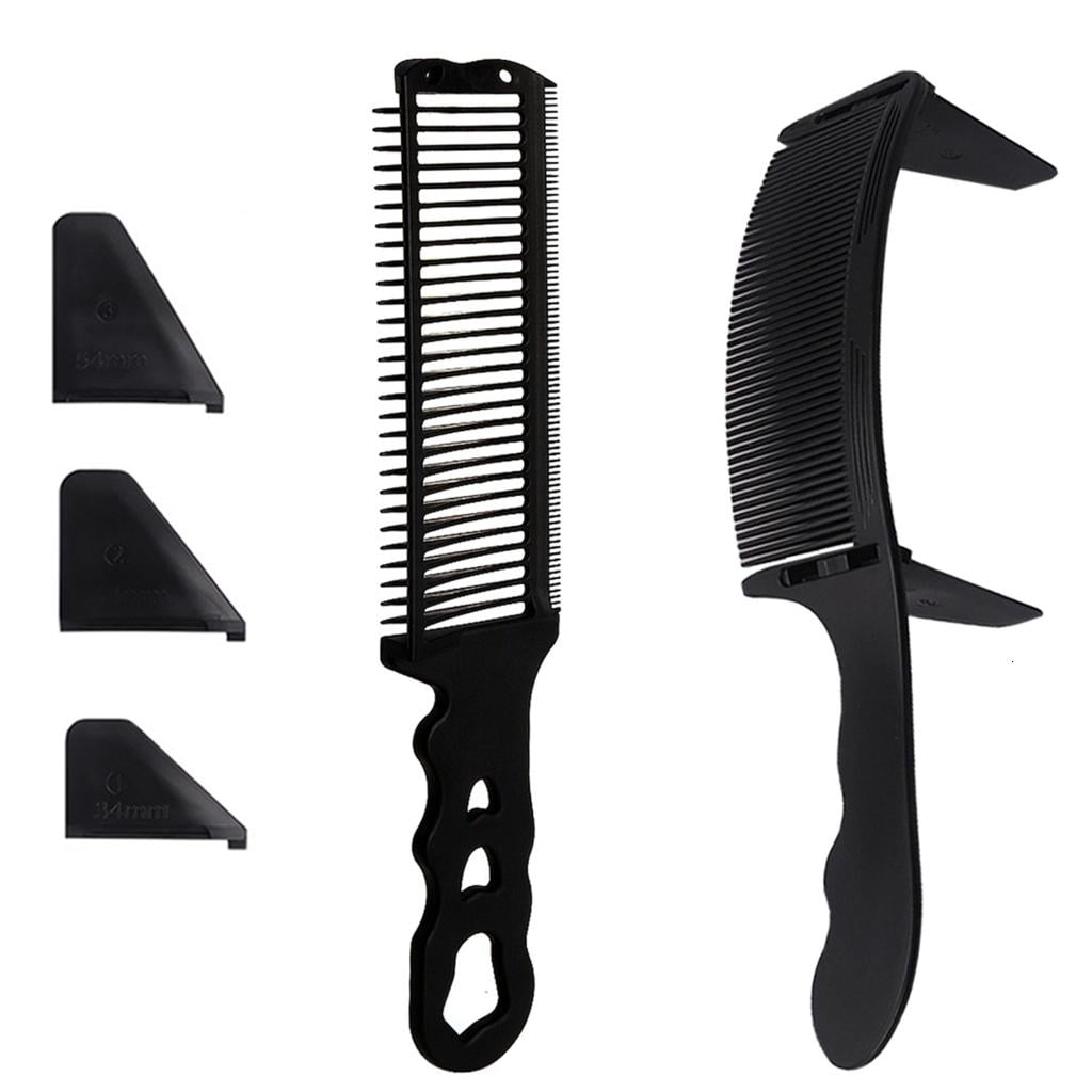 Necvior 2x/Set Barbers Combs Hairdressing Comb Set S Arc Hair Cutting ...