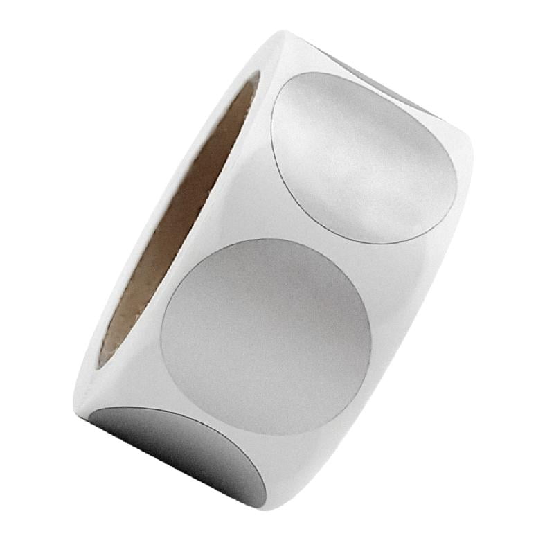 Necvior 300 Pcs/Roll Round Scratch Sticker 2.5cm Scratch Cards Scratch ...