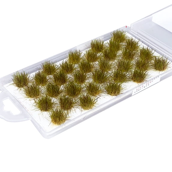 Necvior 32Pcs Artificial Grass Tufts Simulation Model Sand Material ...