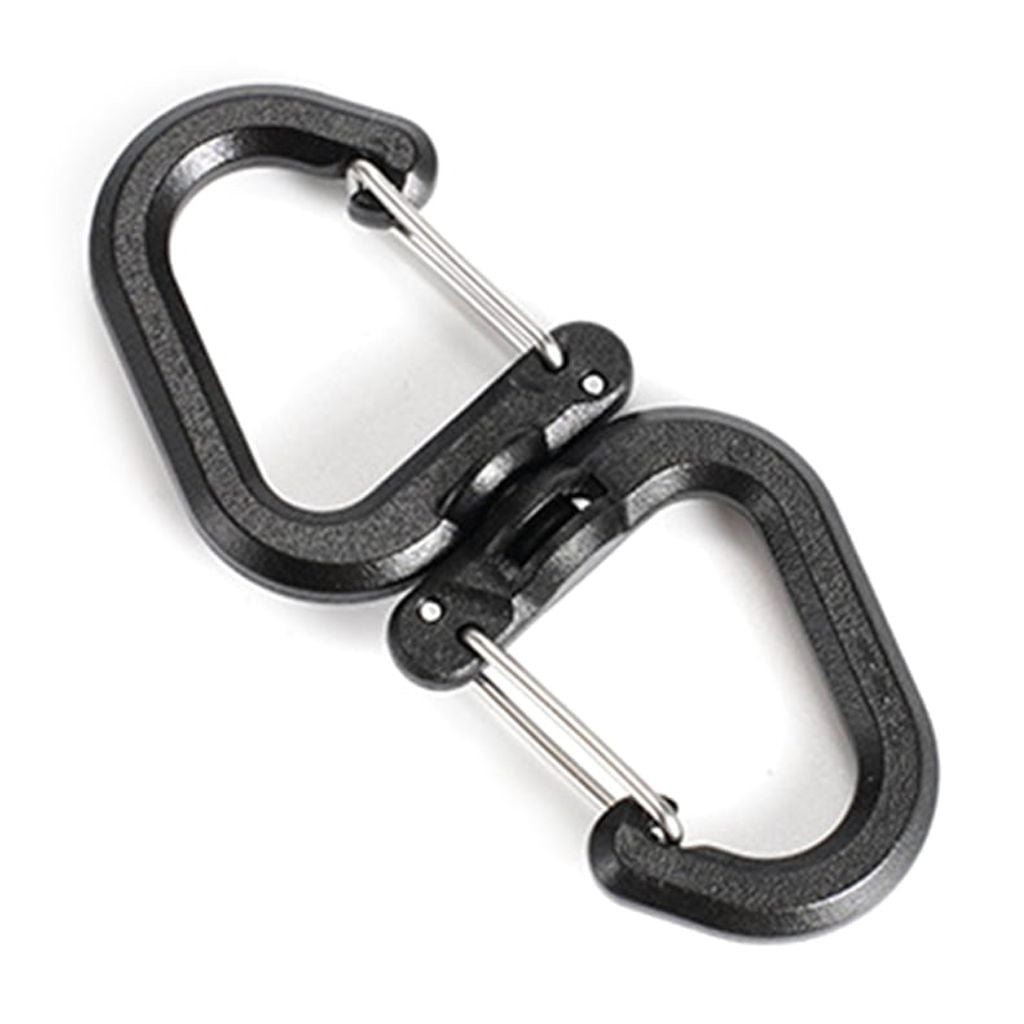 Necvior 360 Rotating Double Carabiner Camping Double Hook Backpacks ...