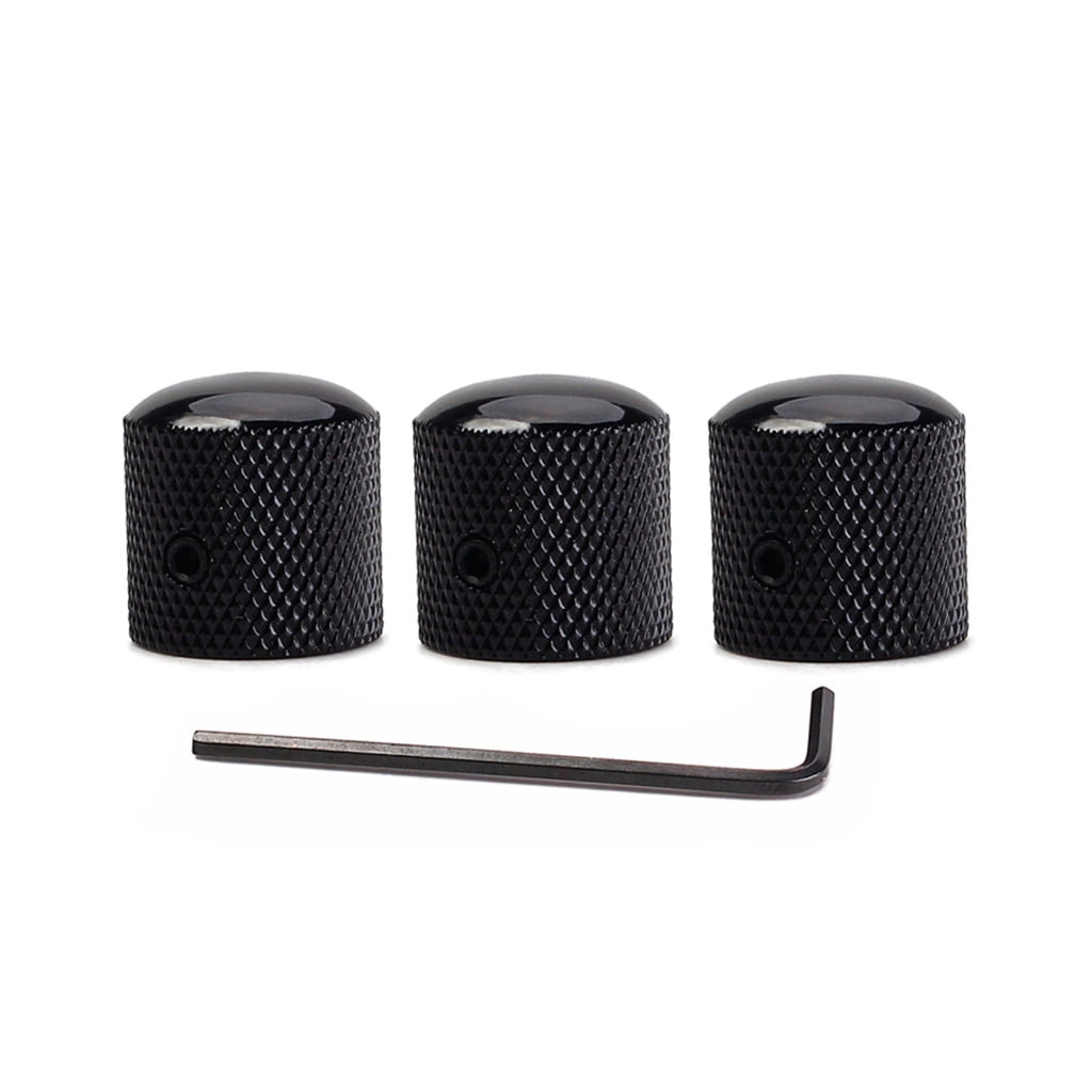 Necvior 3Pcs Metal Volume Tone Control Knobs with Allen Keys Electric ...