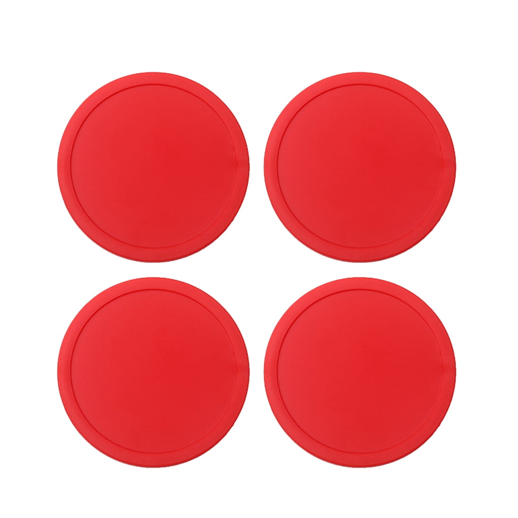Necvior 4 Pieces Air Hockey Pucks Replacement Round Pucks for Game ...