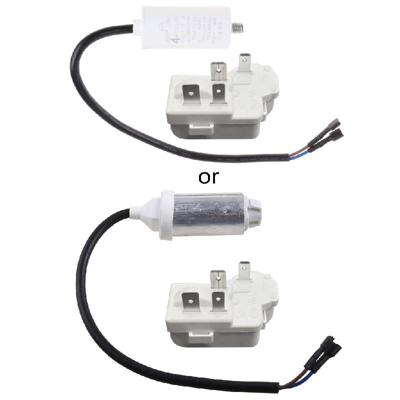 Necvior 4-Pin Compressor PTC Starter/ and Overload for Fridges, Compact ...