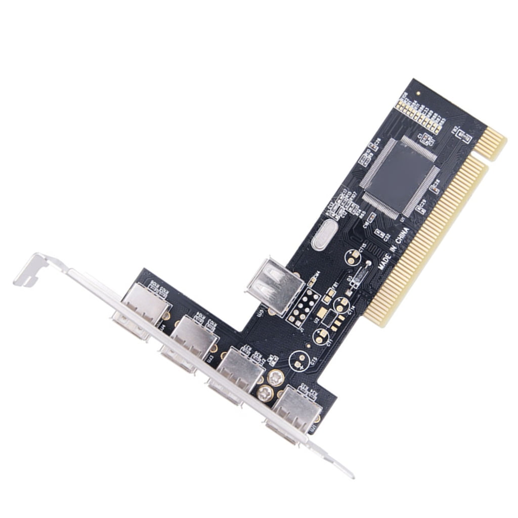 Necvior 480Mbps PCI to USB 2.0 Extension Card Adapter USB 2.0 5 Port ...