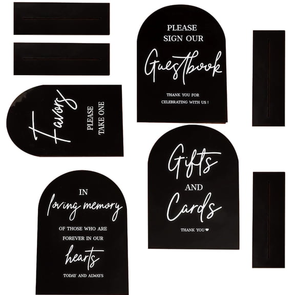 Koyal Wholesale Brush Script Wedding Signs Bundle Set for Ceremony ...