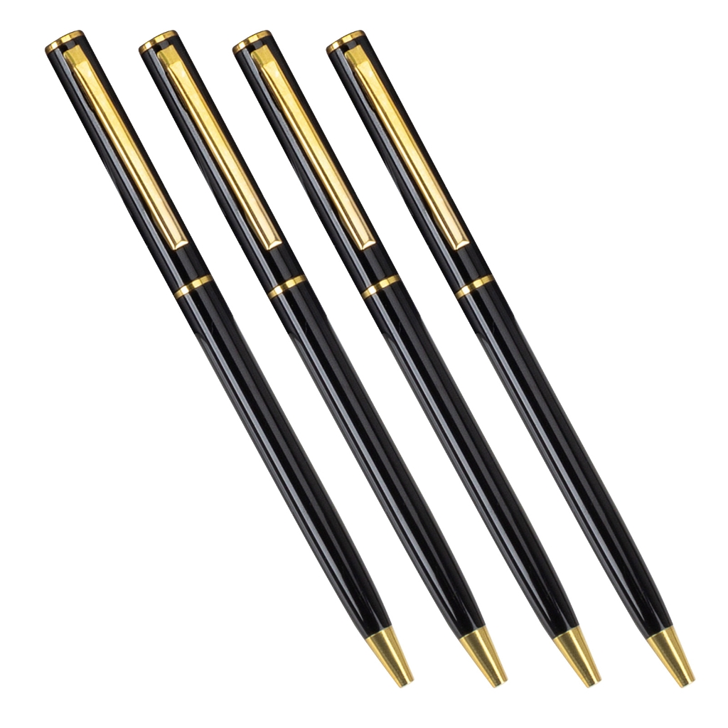 Necvior 4Pcs Metal Ballpoint Pen with Pen Clip, Twist Action Ballpoint ...
