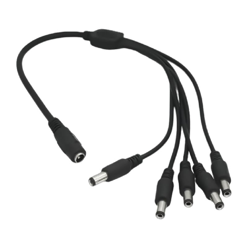 Necvior 5.5x2.1mm Female to Male Power Extension Cable Splitter Adapter ...