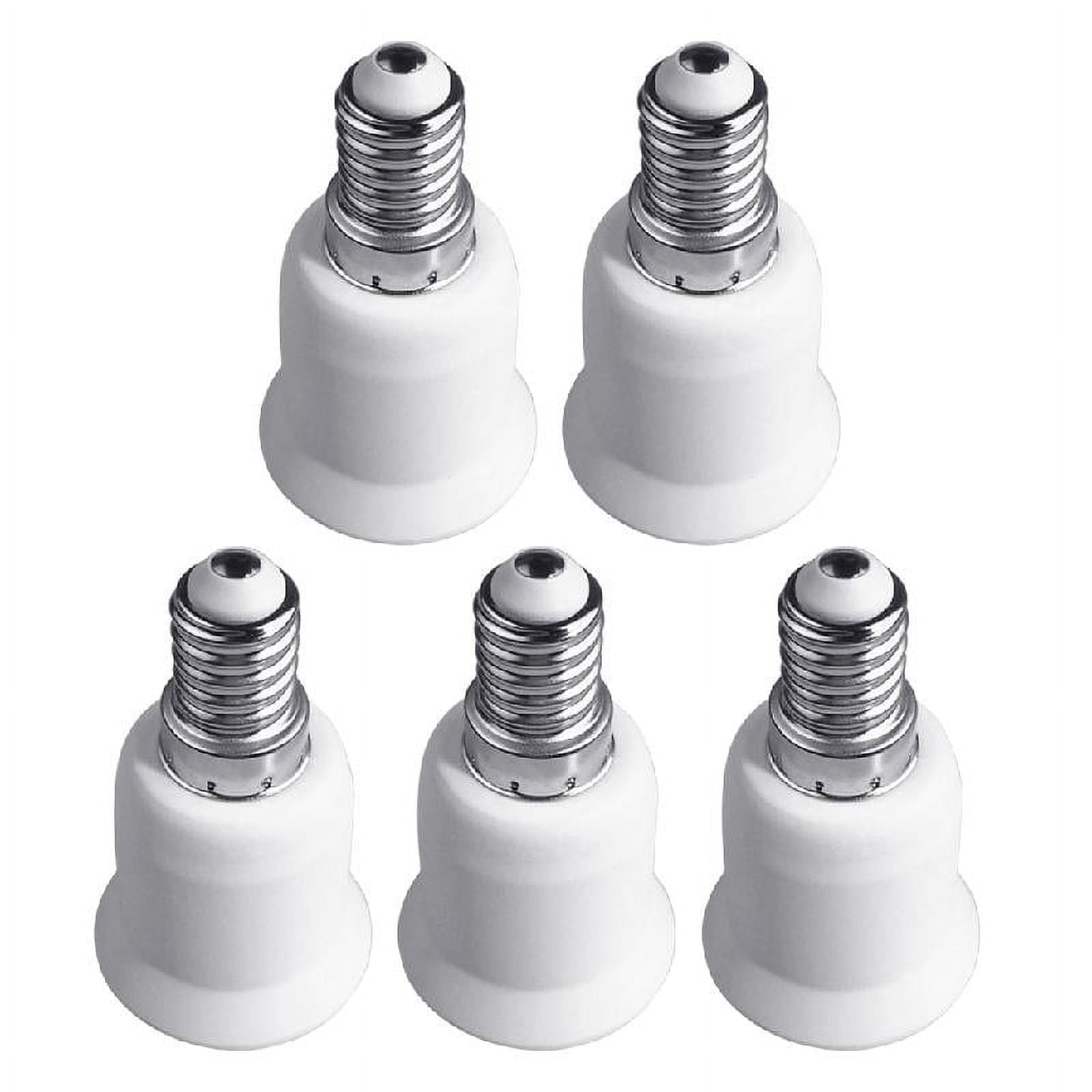 Necvior 5 Pcs E14 to E27 Converter Small Screw to Large Screw Lamp ...
