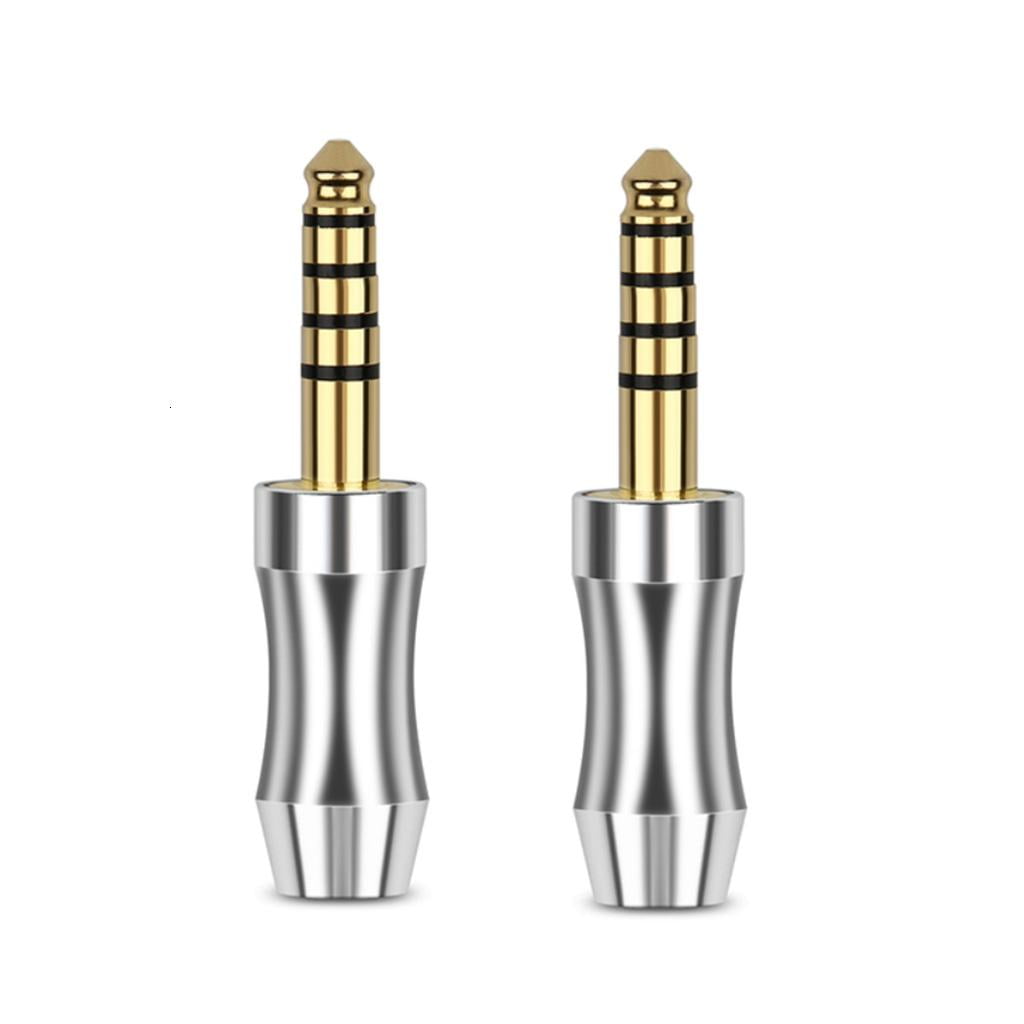 Necvior 5 Pole Stereo Jack HiFi Balanced Plug 2Pcs Professional 4.4mm ...