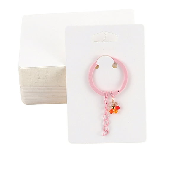 Necvior 50x Keychain Packaging Cardstock Holder Displaying Keyring ...