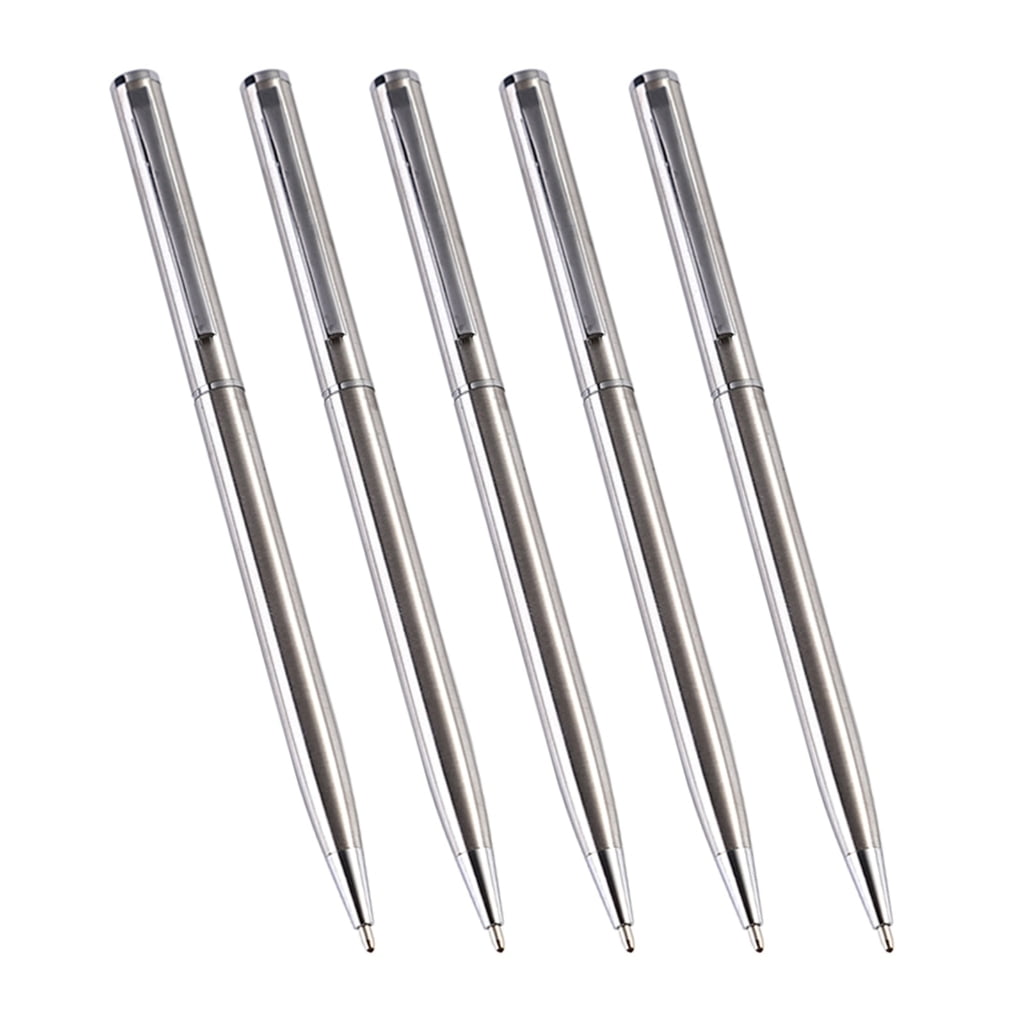Necvior 5PCS Metal Ballpoint Pen Office Signature Pen Smooth to Write ...