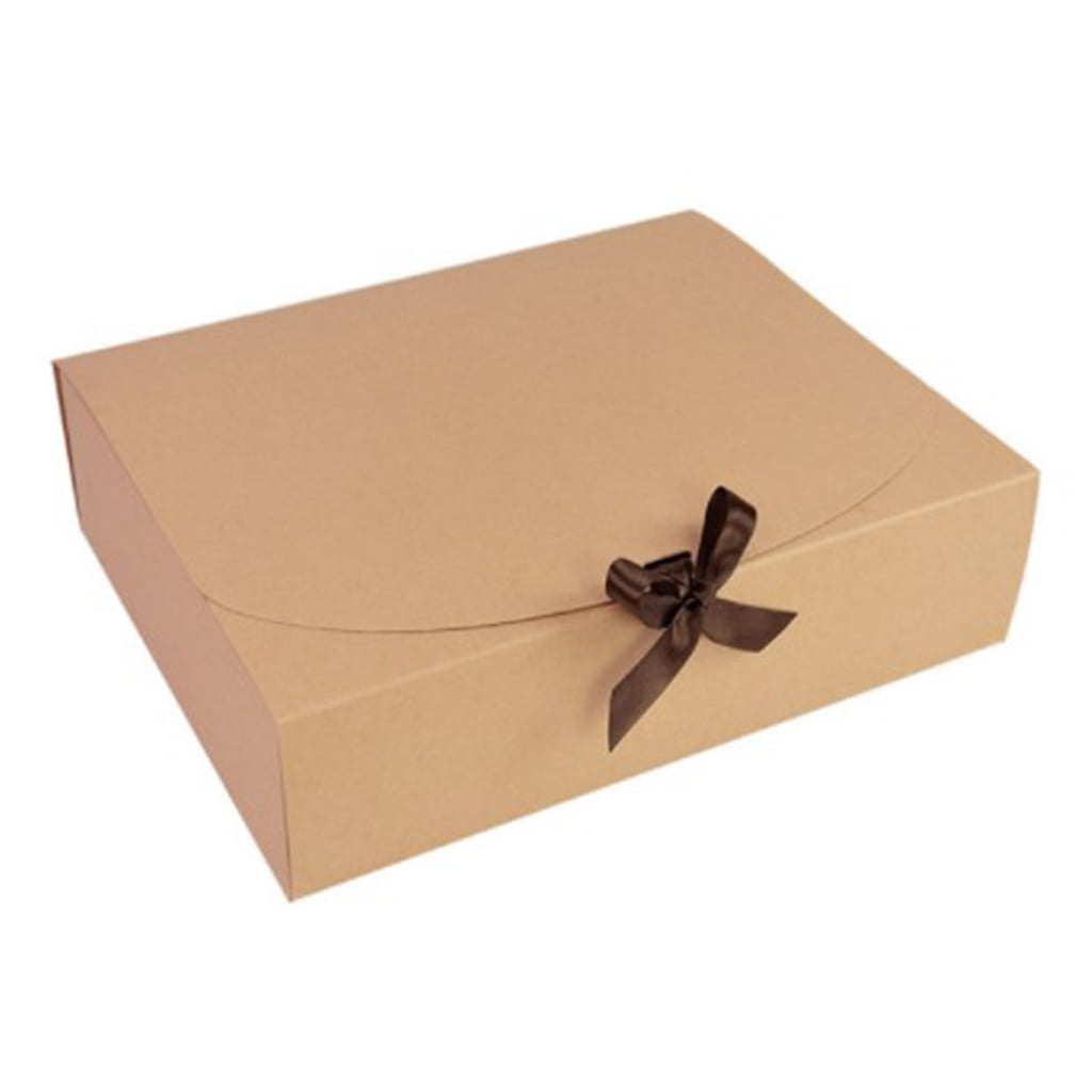 Necvior 5Pcs Flip Lids Paper Pacakge Box with Ribbon Bow Gift Candy Cookie Biscuit Cake ...