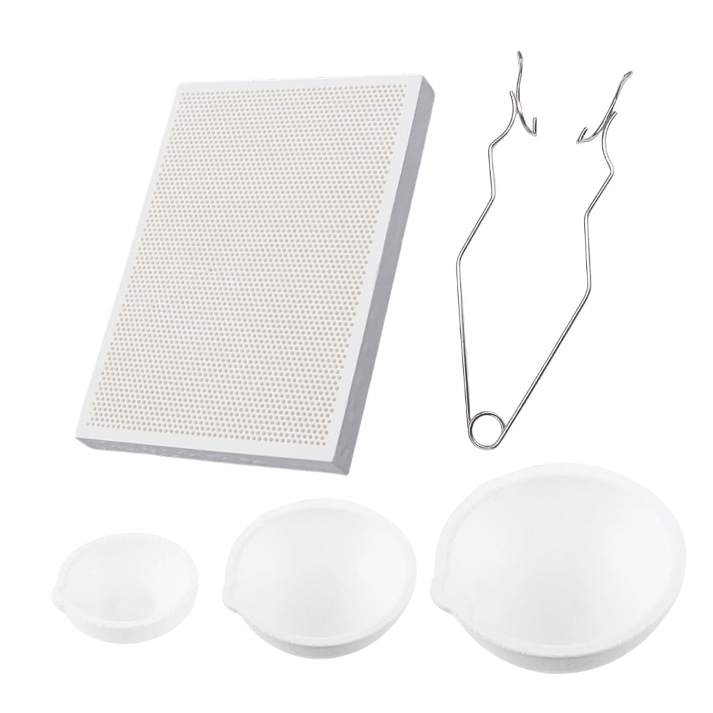 Necvior 5Pcs Jewelry Making Crucible Set Heatproof Quartz Dish Set ...