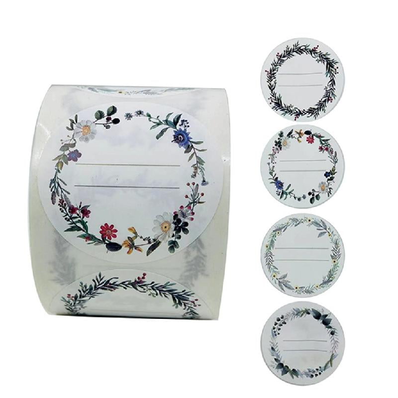 Necvior 5cm Self-Adhesive Labels Canning Jar Labels Stickers Food ...