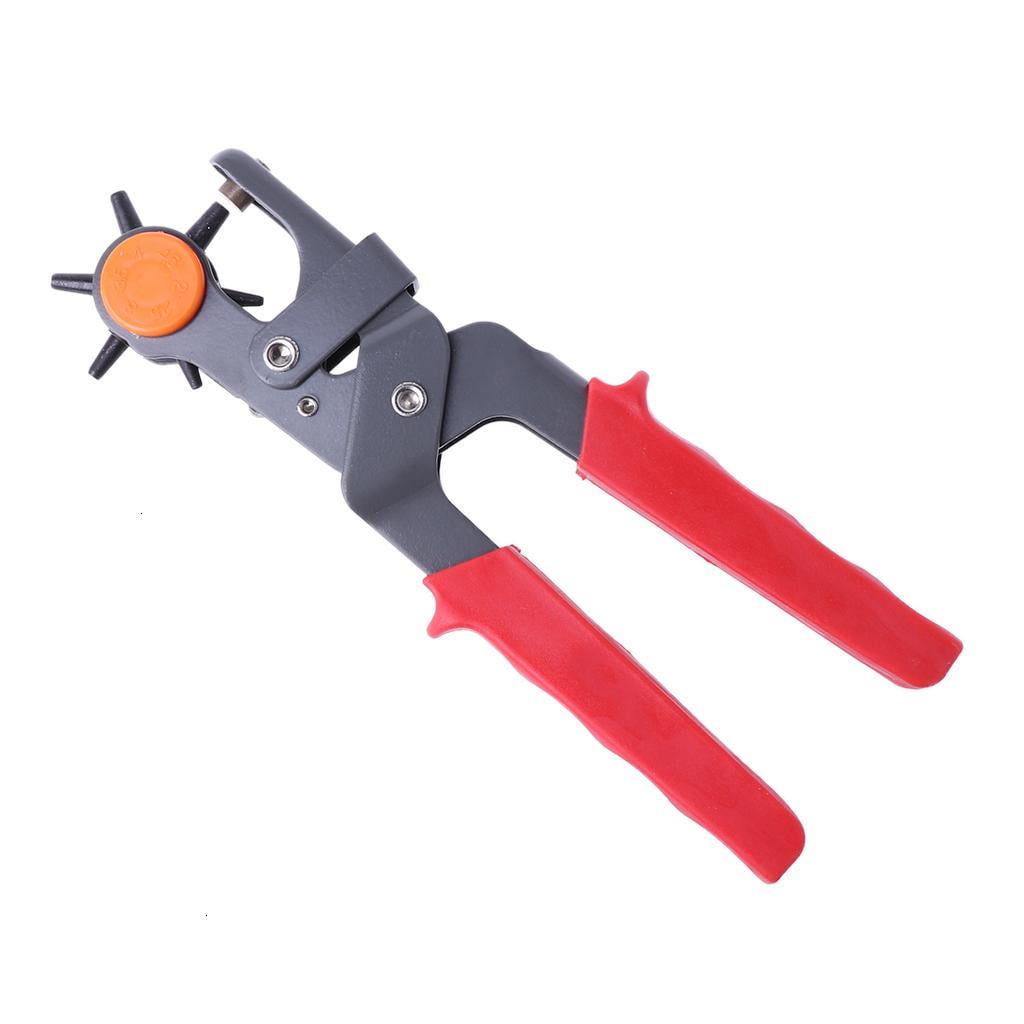 Necvior 6 Sized Heavy Duty Belt Hole Punch Hand Pliers Belt Holes ...